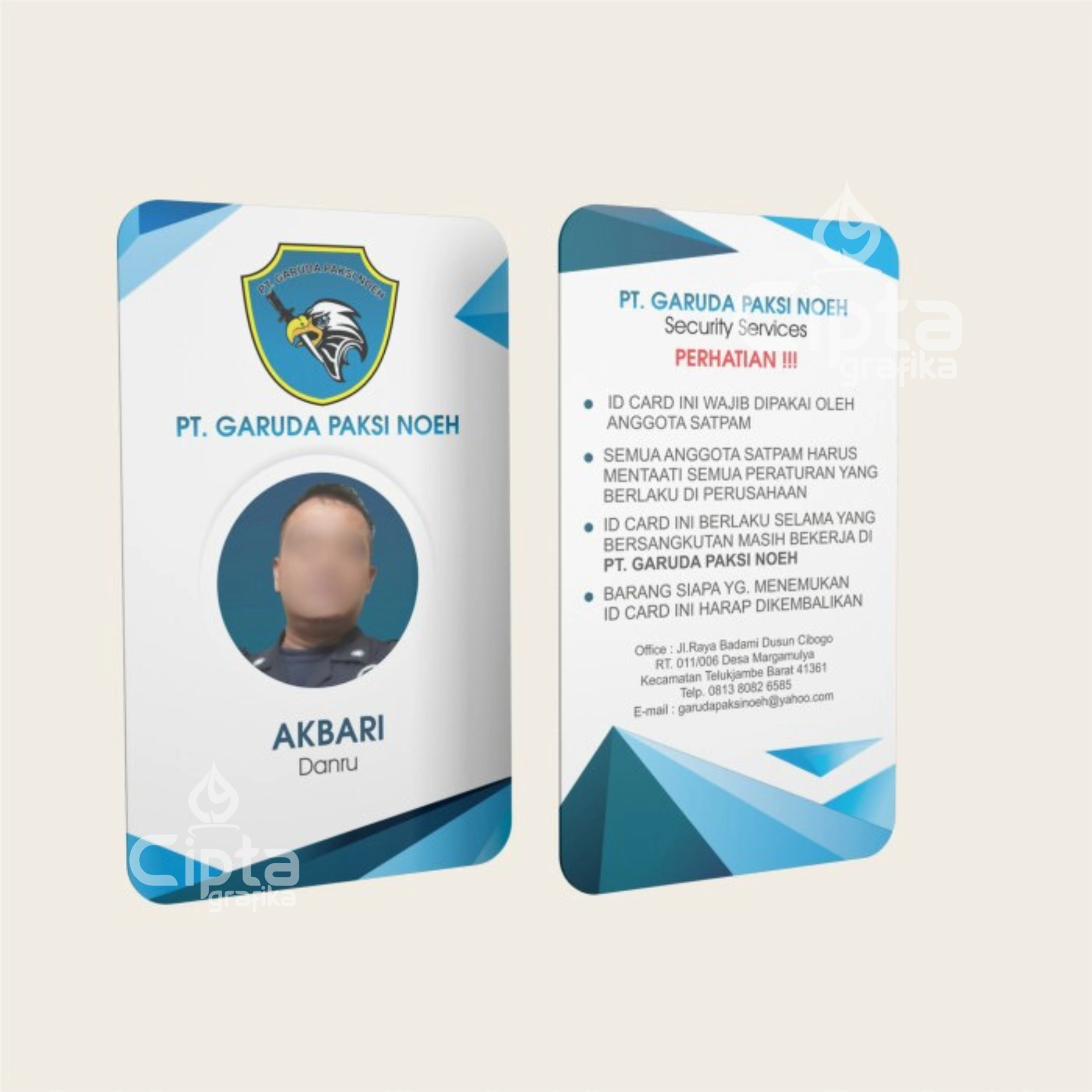 Pengertian, Fungsi, Jenis, Ukuran, dan Contoh ID Card Karyawan - Cipta ...